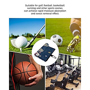 Golf Towel Christmas Snowman Xmas Tree Snowflake Blue,Waffle Pattern Microfiber Club Cleaner Golf Towels with Carabiner Clip for Women Men Dad,Winter Snow Golf Towel for Golf Bags Accessories,24x16in