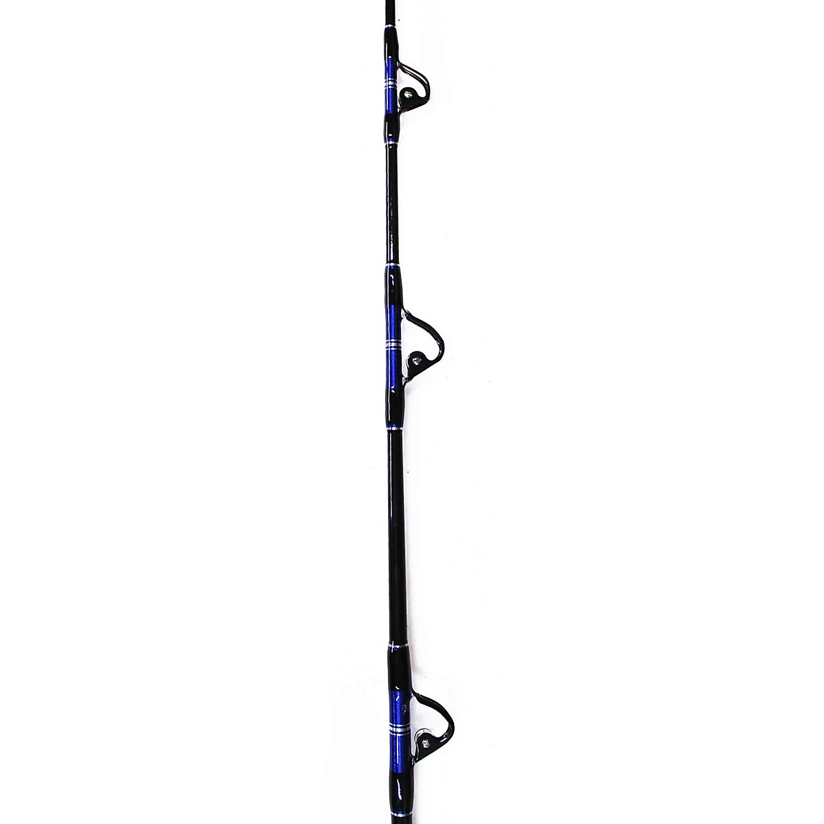 Xcaliber Marine Pair (2) Tournament Series 30-80lb Saltwater Trolling Rod w/Pac Bay Guides (Blue & Silver)