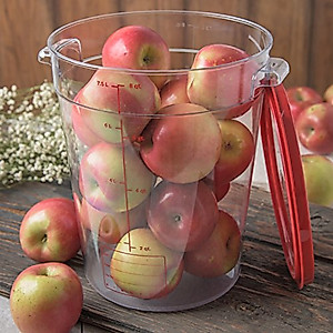 Carlisle FoodService Products 1076607 StorPlus Polycarbonate Round Food Storage Container, 8 Quart, Clear