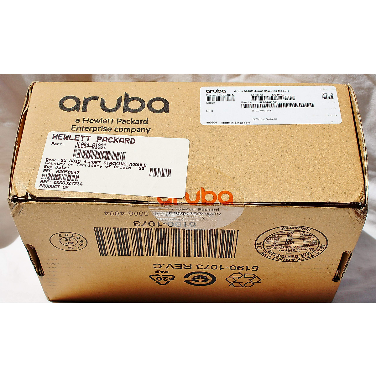 HP JL084A Aruba 3810M 4-Port Stacking Module - JL084-61001 (Renewed)