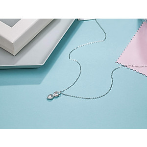 Sister Gifts from Sister,Soul Sister Gifts, Best Friend Jewelry,Sterling Silver Infinity Necklace Best Friend Birthday Gifts