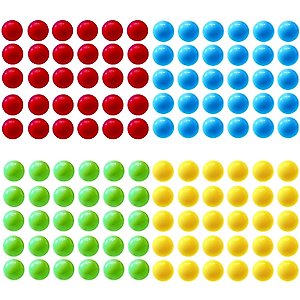 Hotusi 120Pcs Game Replacement Marbles Balls Compatible with Hungry Hungry Hippos