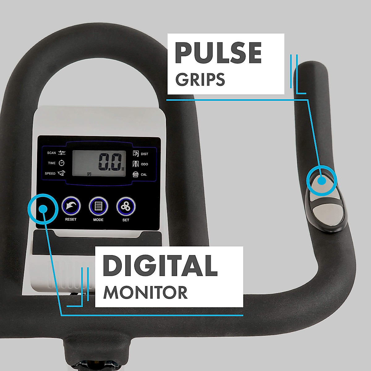 EFITMENT Indoor Cycle Bike, Magnetic Cycling Trainer Stationary Exercise Bike w/ 40 lb Chromed Flywheel, Belt Drive and LCD Monitor with Ipad/Tablet Holder- IC031