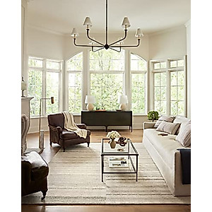 Loloi Chris Loves Julia x Chris Collection CHR-02 Natural/Sage, Transitional 18" x 18" Sample Rug