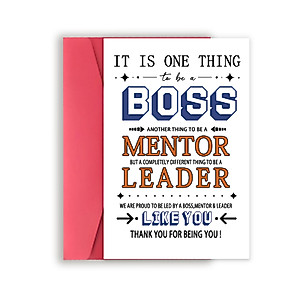 Funny Boss’s Day Card for Boss, Unique Boss Appreciation Card for Him Her, National Bosses Day Gifts for Leader, Best Boss Day Cards Gifts for Mentor, Bosses Day Gift Ideas