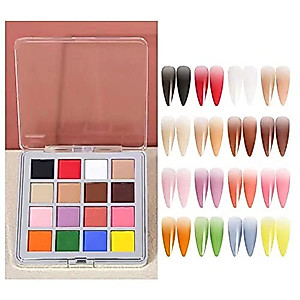 Nail Glitter Set,Gradient Powder,Nail Grading Powder, Magic Mirror Powder, Nail Polish Powder for French Nails Art Manicure Beginner Party Gift DIY Home