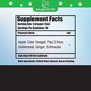 Natural Antibiotics for Dogs - Dog Antibiotics - Dog Itch Relief - Yeast Infection Treatment for Dogs - Dog Antibiotic - Dog Ear Infection Treatment - Pet Antibiotics - Antibiotic for Dogs - 1 oz