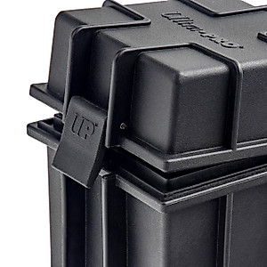 Ultra PRO - Black Stackable Deck Box - Protect & Store up to 100 Standard Size Sports Cards, Gaming Cards, Trading Cards, Or any Other Collectible Standard Size Cards, Protect Against The Elements