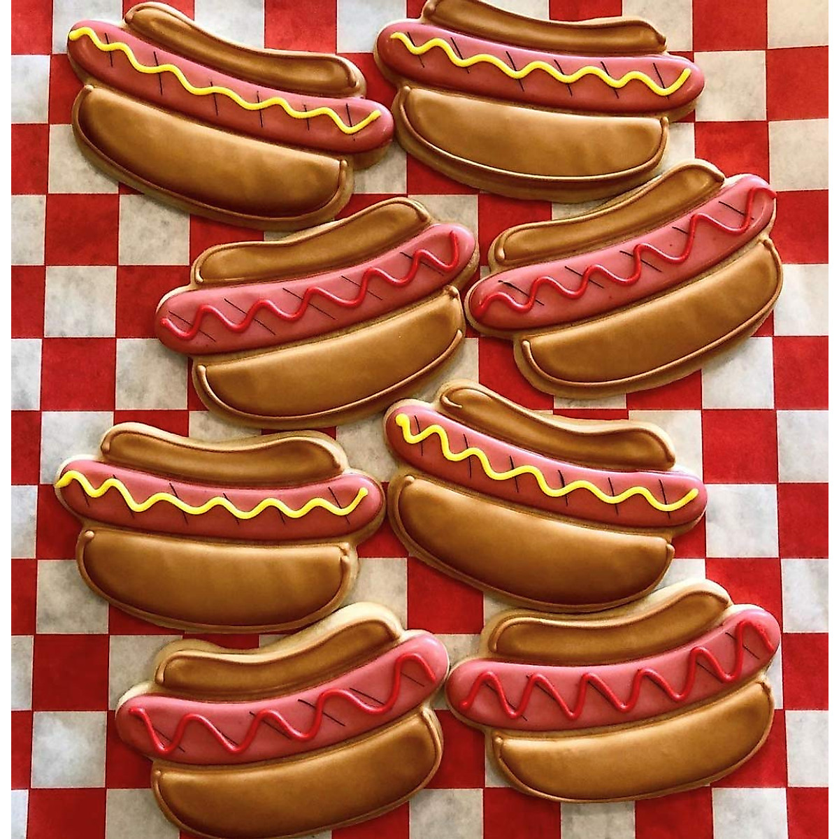 Hot Dog Cookie Cutter, 4" Made in USA by Ann Clark