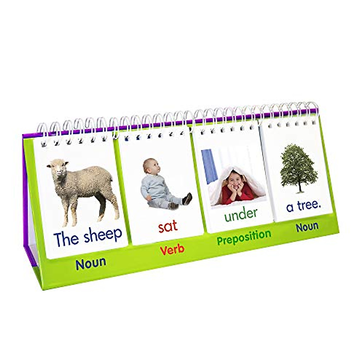 Junior Learning: Sentence Flips, Double-Sided Flip Stand, Enables Students to Build New Sentences,For Ages 4 and up,0.5 H x 9.25 L x 5.5 W