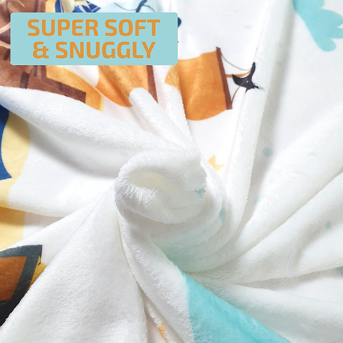 Baby Monthly Milestone Blanket for Baby Boy- Newborn Month Growth Chart Photo Blanket- Baby First Year Calendar- Great