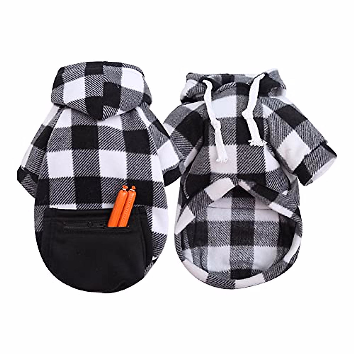 Dog Jacket for Large Dogs Female Hoodie with Pocket Fall Winter Warm Fleece Sweater Puppy Clothes for Dogs Boy Girl Yorkies Chihuahua Cat Sweatshirt Blank Color