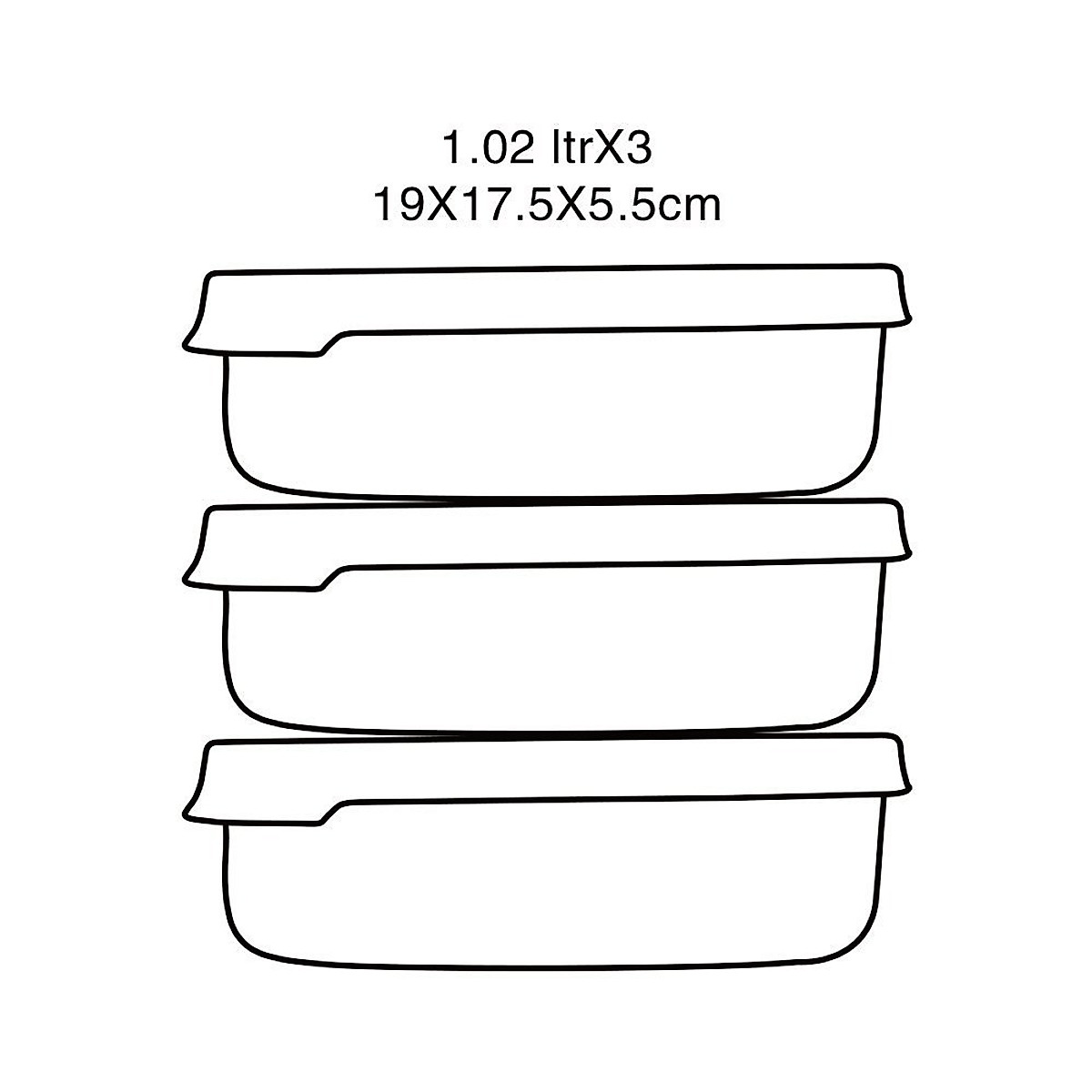 Wham 6PCS BPA Free Reusable Plastic Container Food Saving Storage Set Safe Food Box Set - Airtight, Leakproof, Microwave, Freezer & Dishwasher Safe, Set of 3, (4 Cup)