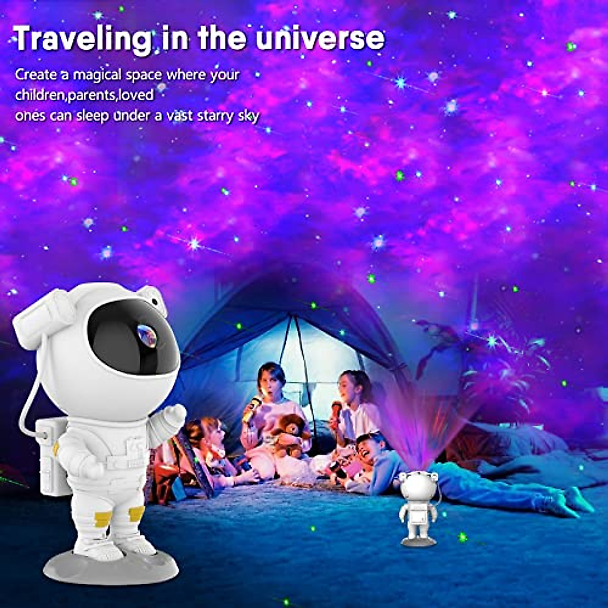 Galaxy Light Projector Baby Night Light Astronaut Galaxy Lamp Planetarium Projector Led Night Light For Gaming Room Adult Bedroom Ceilings Kids Room Decor Birthday Christmas Valentine's Day Gifts