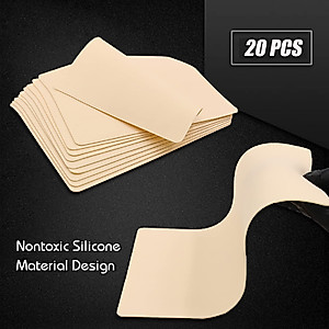 Blank Tattoo Practice Skin - Jconly 20 Sheets 8×6 Double Sides Fake Skin Tattoo Skin, Microblading Eyebrows or lips to practice skin for Beginners and Experienced Tattoo Artists,Tattoo Supplies