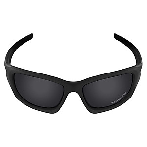 Mryok+ Polarized Replacement Lenses for Oakley Valve New 2014 OO9236 - Stealth Black