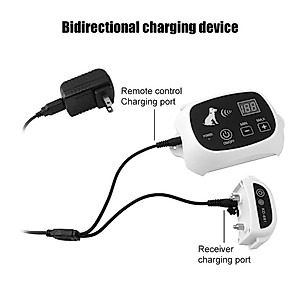 HEXIEDEN Wireless Dog Fence Pet Containment System Boundary Container,Training Collar with Electric Shock Sound Correction,Waterproof,Rechargeable,Adjustable Range Up to 1640ft,for All Dogs,for2dogs