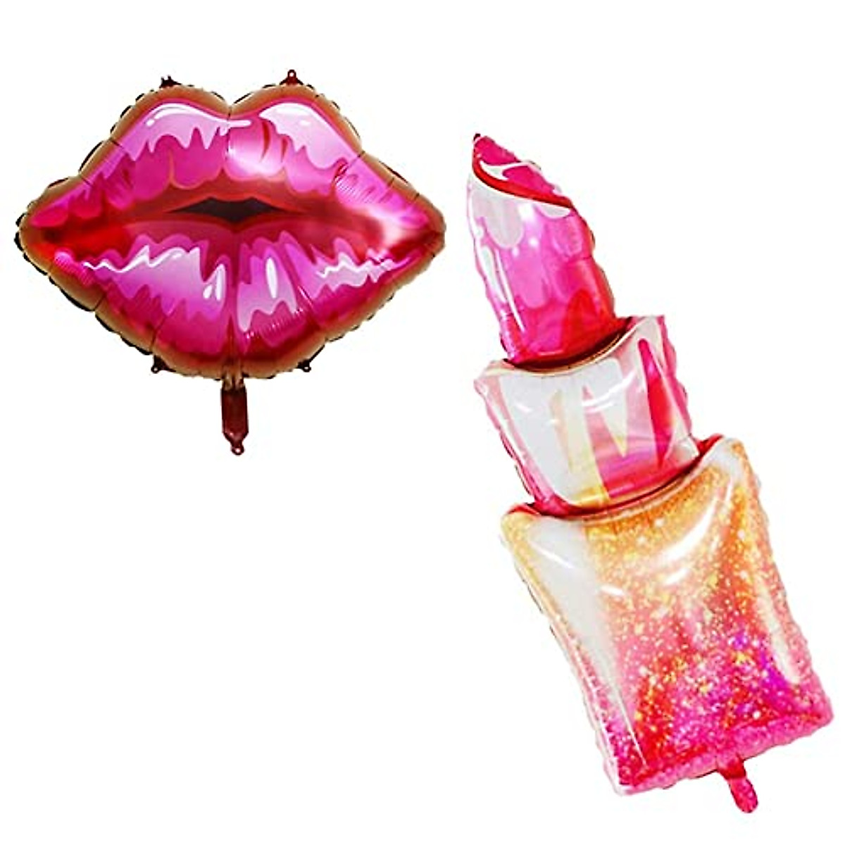 Pink Balloon Garland Arch Kit Hot Pink Light Pink White Balloons with Huge Lipstick-Lip Balloons for Girls Birthday Princess Theme Party Background Bridal Shower Barbie Baby Shower Decorations