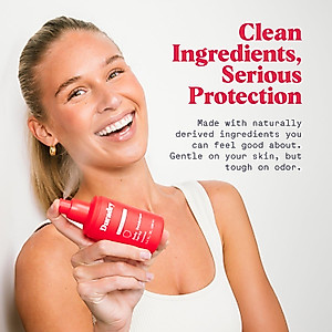 Duradry Body Deodorant Spray for Men and Women - Unscented Deodorant for Whole Body, Aluminum Free, Natural Odor Neutralizer, Clear and Residue Free, Non Staining, Cruelty Free - 3.4 Fl Oz (Pack of 3)