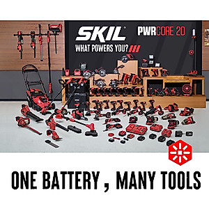 SKIL 20V 6-1/2 Inch Cordless Circular Saw Includes 2.0Ah PWR CORE 20 Lithium Battery and Charger - CR540602