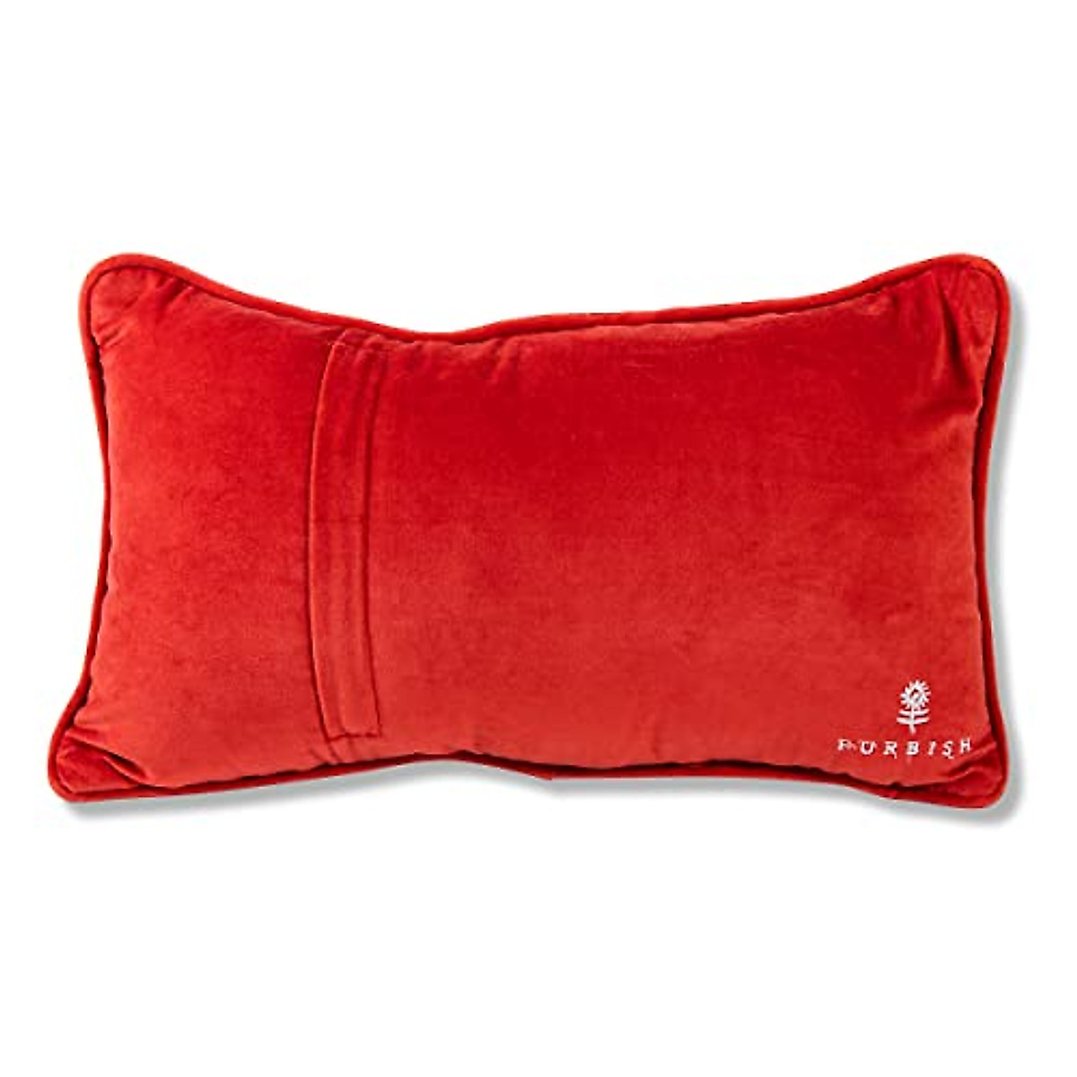 Furbish Handmade Needlepoint Decorative Throw Pillow - This is a Horrible Idea - 9" x 15" - Small Embroidered Accent Pillow for Bed, Chair, Couch, Sofa - Aesthetic Preppy Home Decor