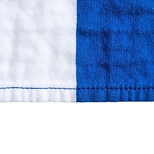 TWIG & BALE Durham North Carolina Duke Baby Blanket Organic Cotton Muslin Swaddle Blanket - 47" x 43" - Fans of Duke Baby Gift for Boys Girls Newborn Receiving Blanket