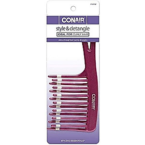 Conair Styling Essentials Style & Detangle Comb 1 ea (Pack of 3)