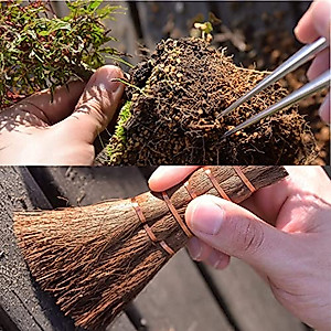 KAKURI Japanese Bonsai Tool Set 7 Pcs, Made in JAPAN, Professional Bonsai Kit (Satsuki Scissors, Long Handle Bonsai Scissors, Jin Pliers, Wire Cutter, Bonsai Tweezers, Root Hook, Broom, Bag)