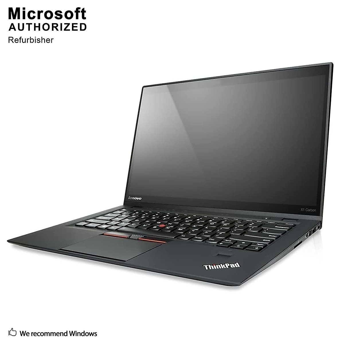 Lenovo 2nd Gen ThinkPad X1 Carbon 14in HD+ Laptop Computer, Intel Dual Core i7-4600U CPU up to 3.3GHz, 8GB RAM, 240GB SSD, HDMI, 802.11ac, Bluetooth, Windows 10 Professional (Renewed)