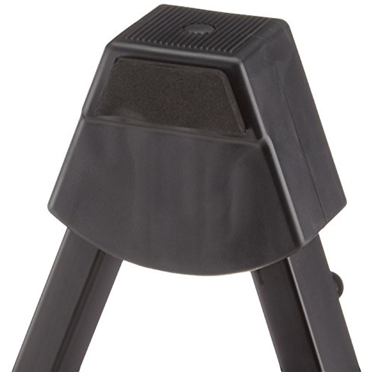 Amazon Basics Adjustable Guitar Folding A-Shape Frame Stand for Acoustic and Electric Guitars with Non-Slip Rubber and Soft Foam Arms, Fully Assembled, Black