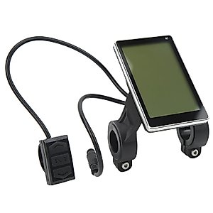 Haosie Ebike Display, 6 Pin E Scooter M5 LCD Panel Screen, 24V 36V 48V 60V Waterproof Electric Bike Motor Display, Electric Bike Accessories for 31.8 22.2mm Handlebar Electric Bikes