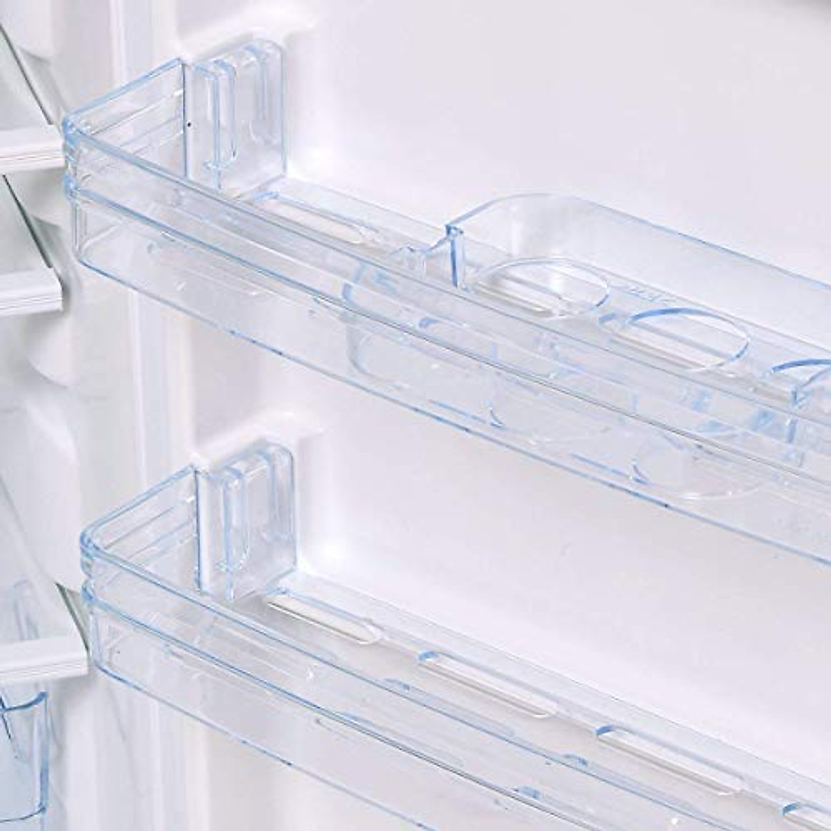 ReunionG, White 2-Door Compact Refrigerator, Counter Fridge with Large 3.4 cu. ft. Capacity, Freezer Unit with Removable Glass Shelves and Adjustable Legs for Kitchen, Dorm, Apartment and Office