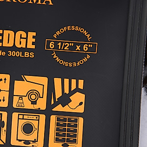 Acroma 5-Pack 6 1/2”x 6“Commercial Grade Air Wedge Bag Bump (A0501A) 300LB Load Rating Professional Leveling Kit and Alignment Tool Air Shim Pump Wedge, 4 Pry Bars Included