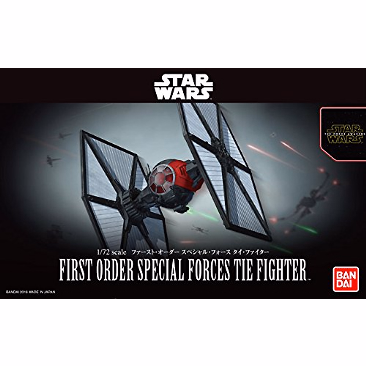 Bandai Hobby BAN203219 Star Wars First Order Special Forces Tie Fighter, 1/72 Scale
