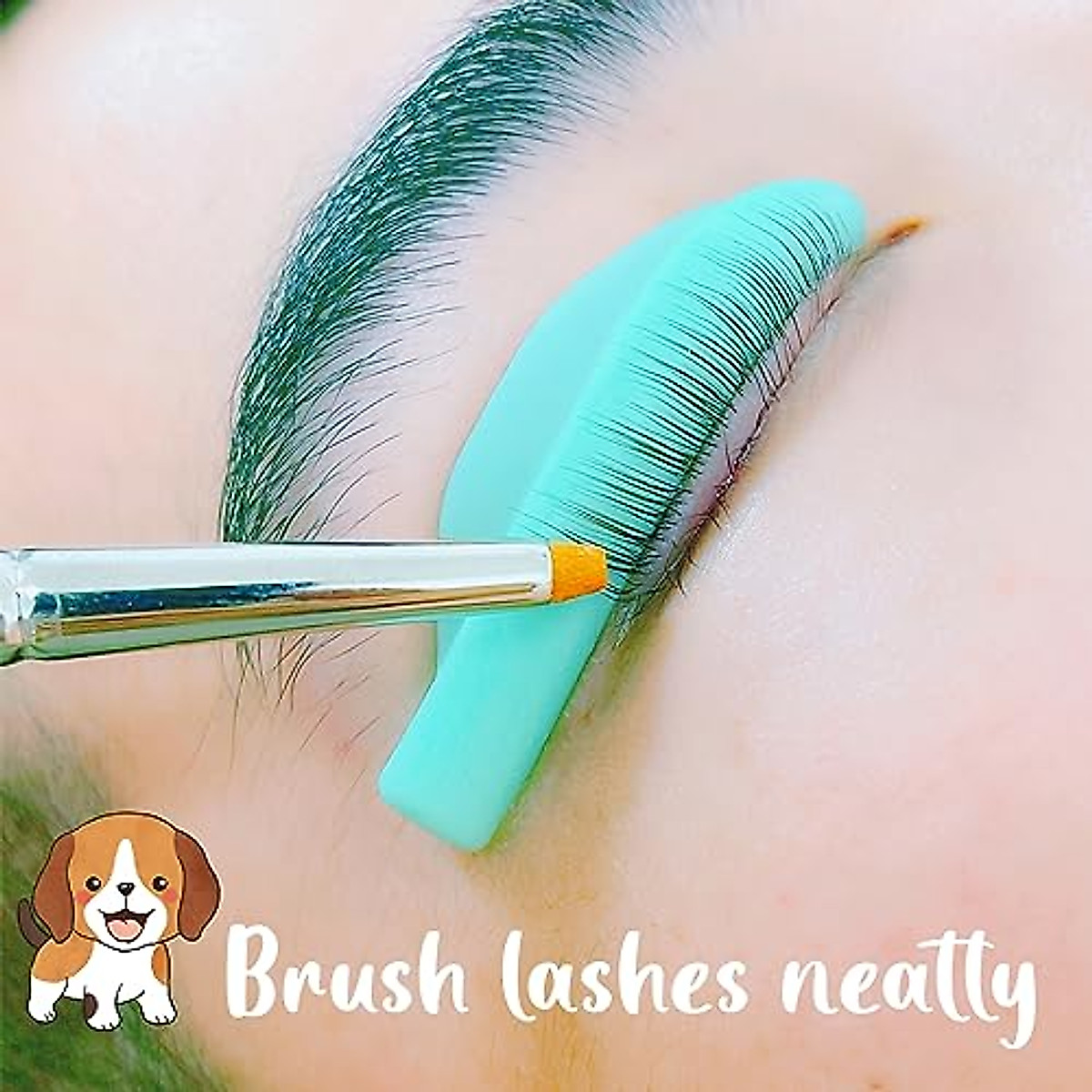 Lash Lift Tool Y Brush Replacement Soft Lami Laminator Brush for Brushing Glue Balm Collecting Lashes Neatly On The Silicone Perm Shields Reusable Eyelash Lifting Brushes More Than 100 Usages