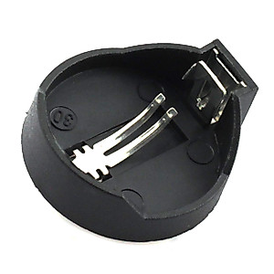 Tegg 10PCS 3V CR2032 CR2025 CR2016 Coin Cell Battery Holder Case Black