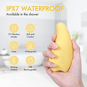 Breast Massager Warming Lactation Compress Breastfeeding: Mastiti Clogged Duct Engorgement Relief - Vibrant & Warmer Waterproof Heating Milk Warmer Breastmilk Pals (Yellow)