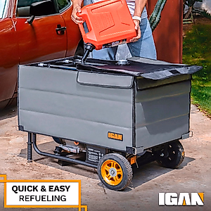 IGAN Generator Covers While Running, 100% Waterproof Generator Tent, Ultra Heavy Duty Tarpaulin Portable Generator Enclosure, All-weather Generator Rain Shelter for most 3500-12000w Generators, Gray