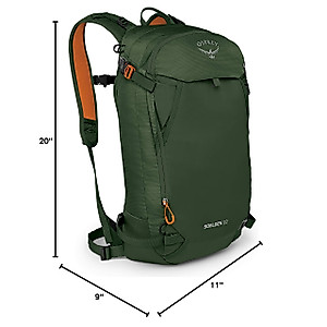 Osprey Soelden 22 Men's Backcountry Ski and Snowboard Backpack, Dustmoss Green, One Size