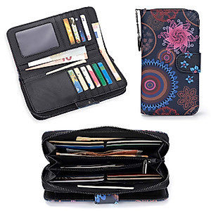 TAN.TOMI Womens Wallets, RFID Blocking Wallet for Women made of smooth and soft Vegan Leather, RFID Wallet Women