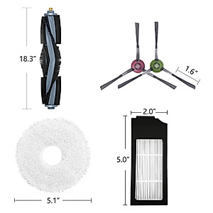 Replacement Spare Parts Tool Kits Fit Compatible with ECOVACS DEEBOT X1 Omni / X1.T10/T20 Turbo Robtic Vacum Cleaner Robot (Color : 6Pcs Dust Bag)