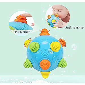 Toddlers Baby Music Shake Dancing Ball Toy, Move and Crawl Ball Toys for Kids,Bouncing Sensory Learning Ball Toys Ideal Gift for Baby Boys and Girls, Endless Fun for Children, Age:18+ Months