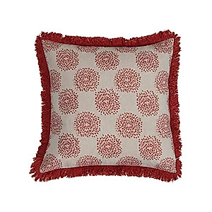Creative Co-Op 20" Square Cotton Pillow