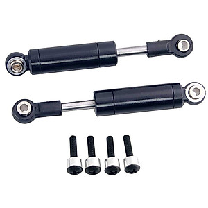 Toyoutdoorparts 2X RC OEM Aluminum The Ultimate Scale Shocks 60mm Internal Coil Spring (Black)