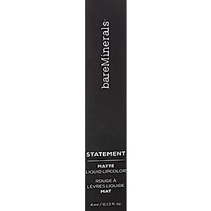 bareMinerals Statement Matte Liquid Lipcolor Shameless for Women, 0.13 Ounce