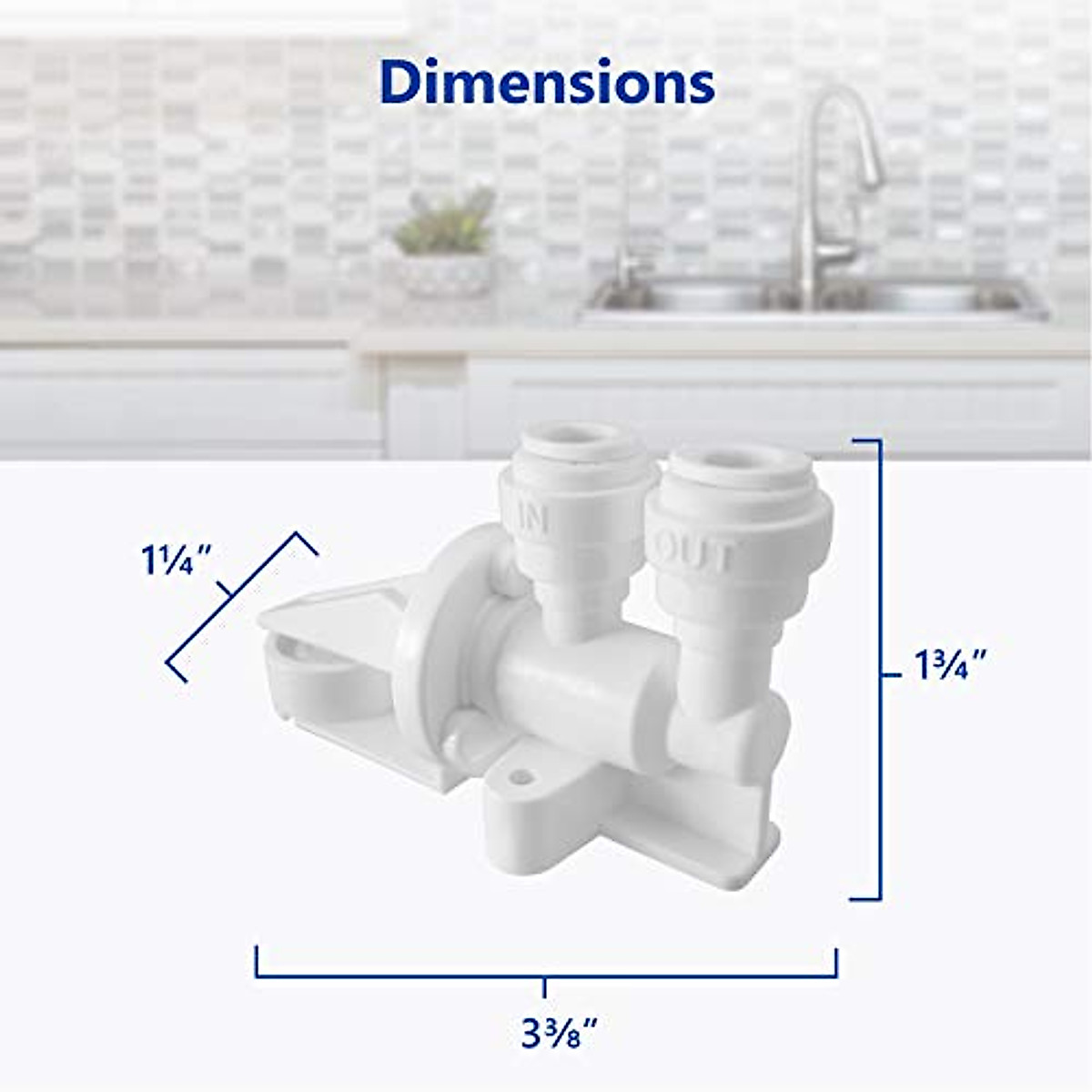 Express Water Leak Stop Valve for Reverse Osmosis and Under Sink Water Filtration System – Automatic Water Shut-Off Valve for Water Filtration Systems – Shut Off Water Supply When Water Leaks