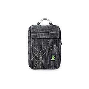 DIME BAGS Slab Bag Hemp Backpack with Padded Laptop Compartment and Secret Pocket (Black)