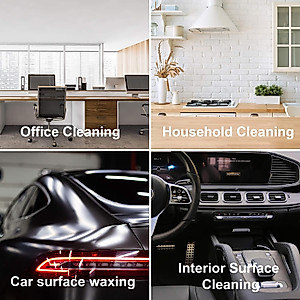 Sukh 12 Pack Microfiber Foam Car Wax Applicator Pad - Foam Applicator Pads Detailing Round 4.72 inch Polishing Sponges for Car Wax Applicator Pad Round Blue