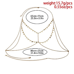 Gold Sexy Bra Body Chains,Body Chain for Women,Waist Chain Belly Chain Chest Chain,Sexy Beach Bikini Body Chain (Body C-100)