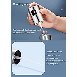 NIKKIER Oil Sprayer for Cooking,100ml Olive Oil Spritzer,Oil Sprayer for Air Fryer, Salad,BBQ,Roasting